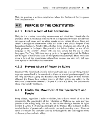 Topic 4 the constitution of malaysia | PDF