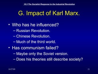 Topic 4 The Socialist Response | PPT