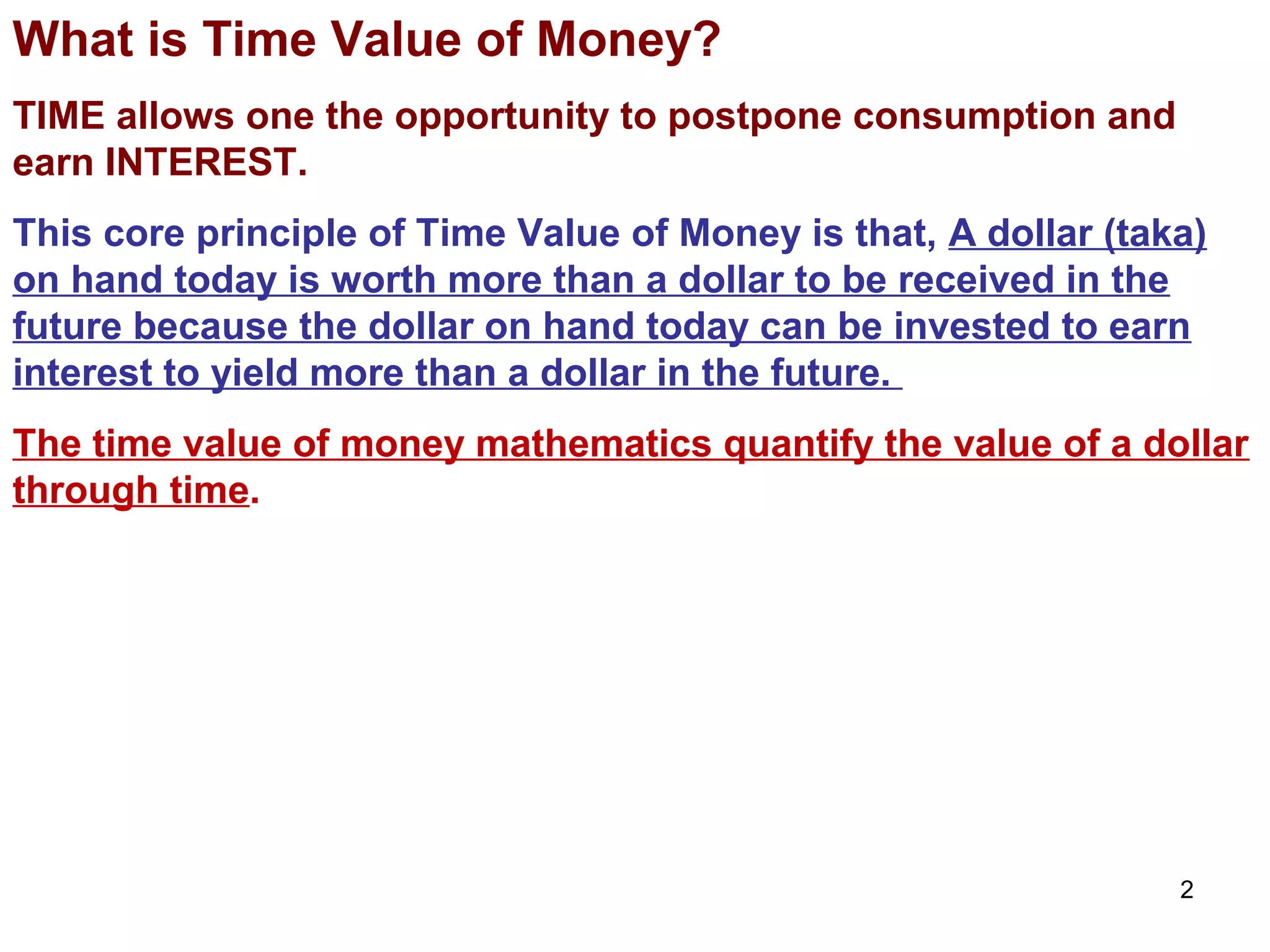 time value of money | PPT
