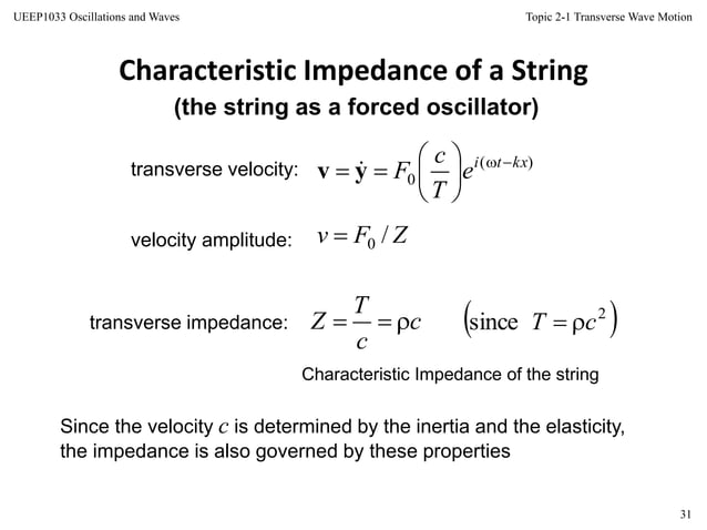 Topic 4 transverse wave | PPTX