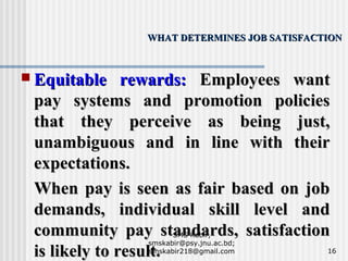Values, Attitudes and Job Satisfaction | PPT
