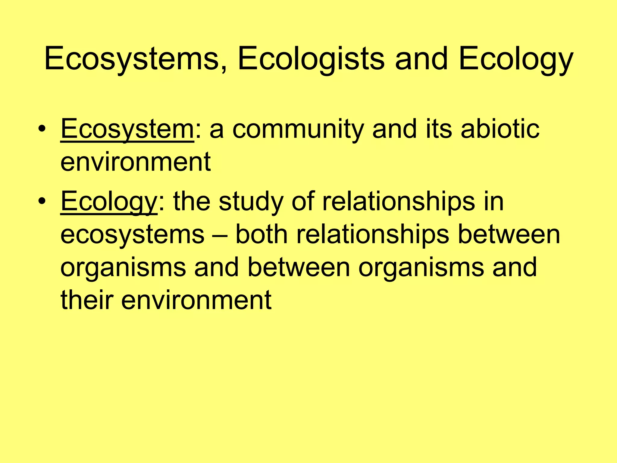 Topic 5: Ecology and Evolution | PPTX