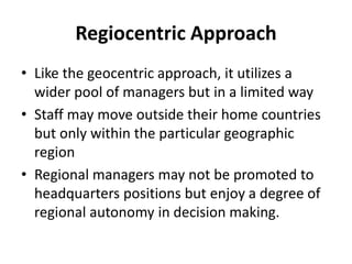 Staffing in IHRM | PPTX