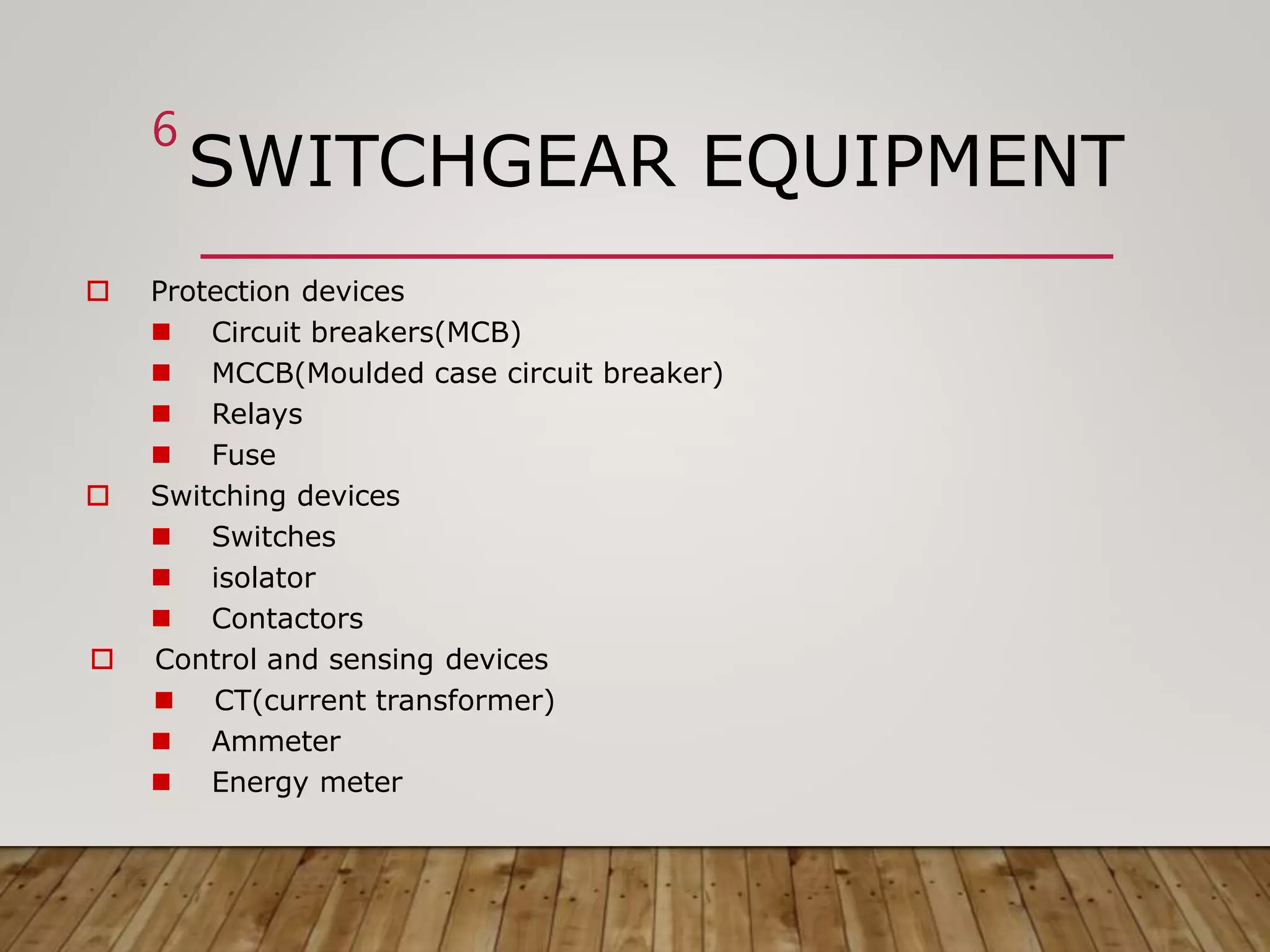 TOPIC 5.6- Switchgear and Its Components.pptx | Technology & Computing