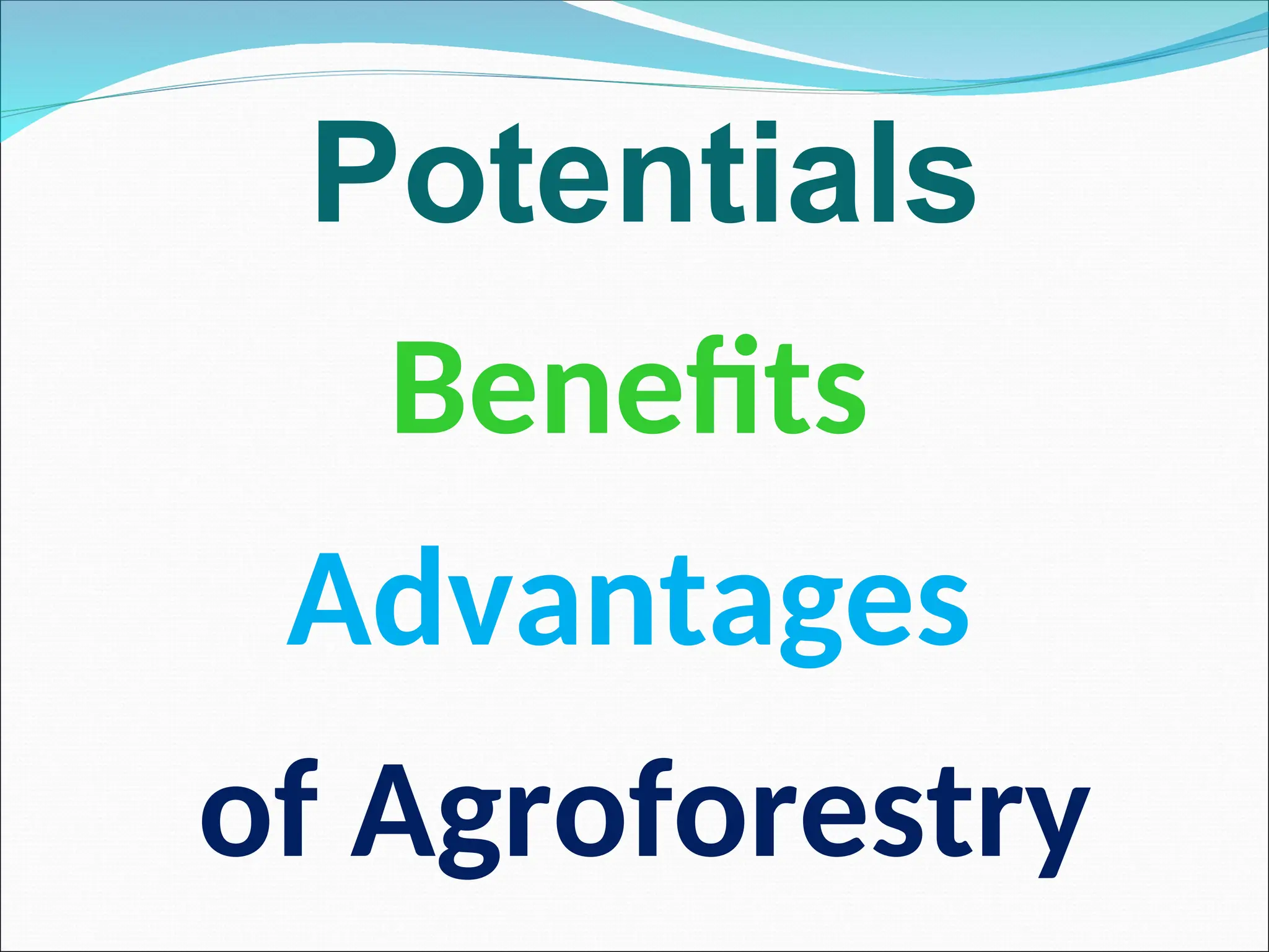 Potential, Benefit, role, advantages of Agroforestry, Mycorrhiza and ...