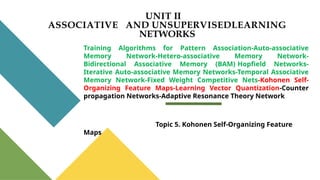 Topic 5. Kohonen Self-Organizing Feature Maps.pptx