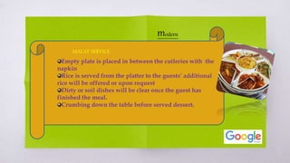 Topic 5 2 service method | PPTX | Food & Drink