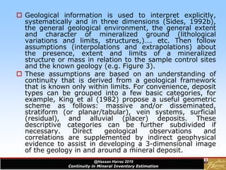 continuity in mineral inventory estimation | PDF