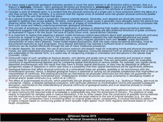 continuity in mineral inventory estimation | PDF