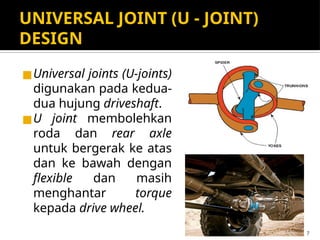 Topic 5 - Driveline (CV Joint, U Joint).pptx