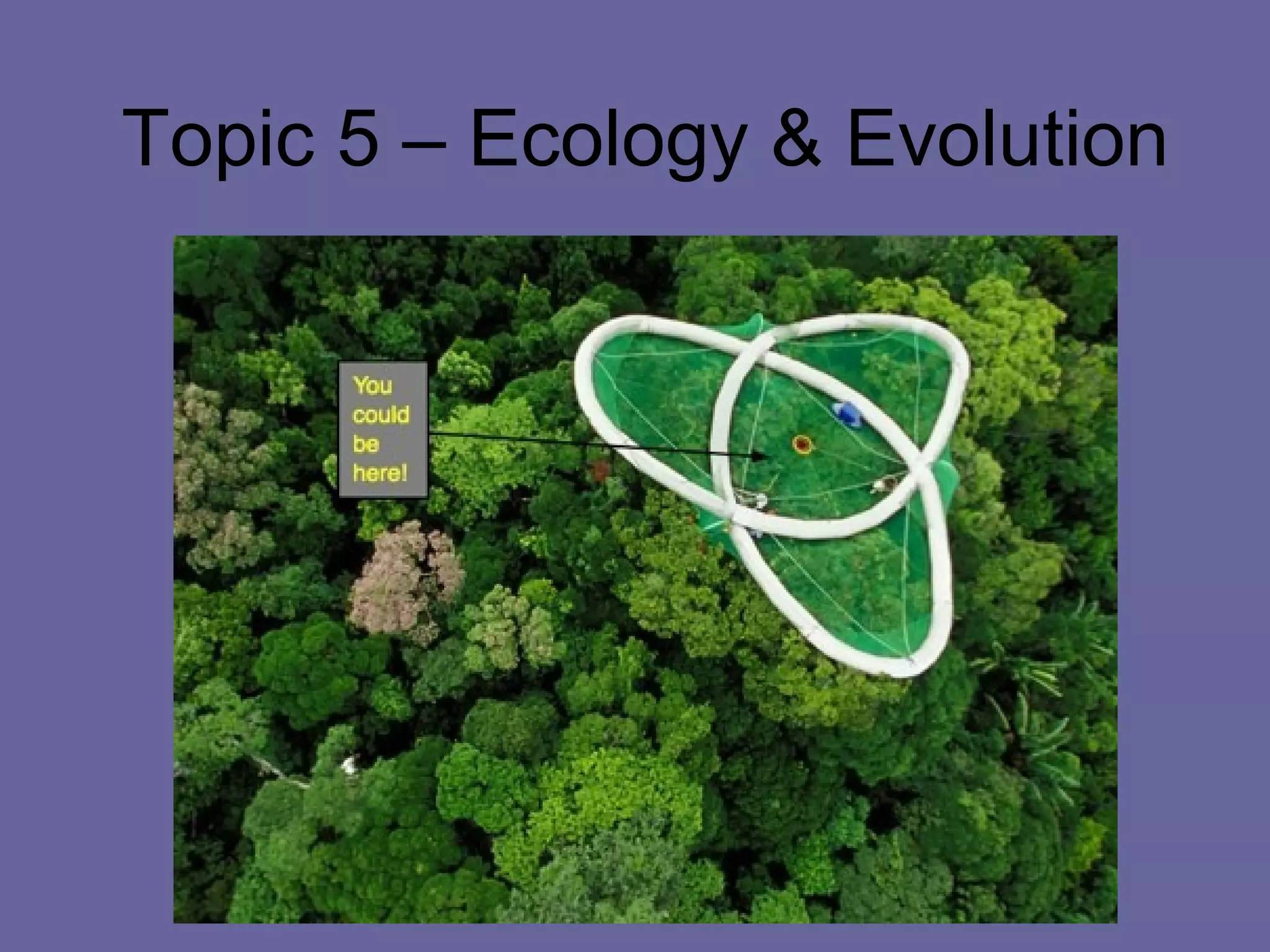 Topic 5 ecology & evolution | PPT