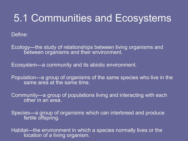 Topic 5 ecology & evolution | PPT