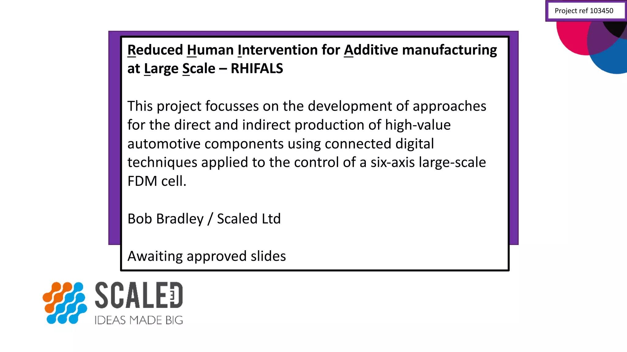 Large Scale Additive Manufacturing and Construction | PPT