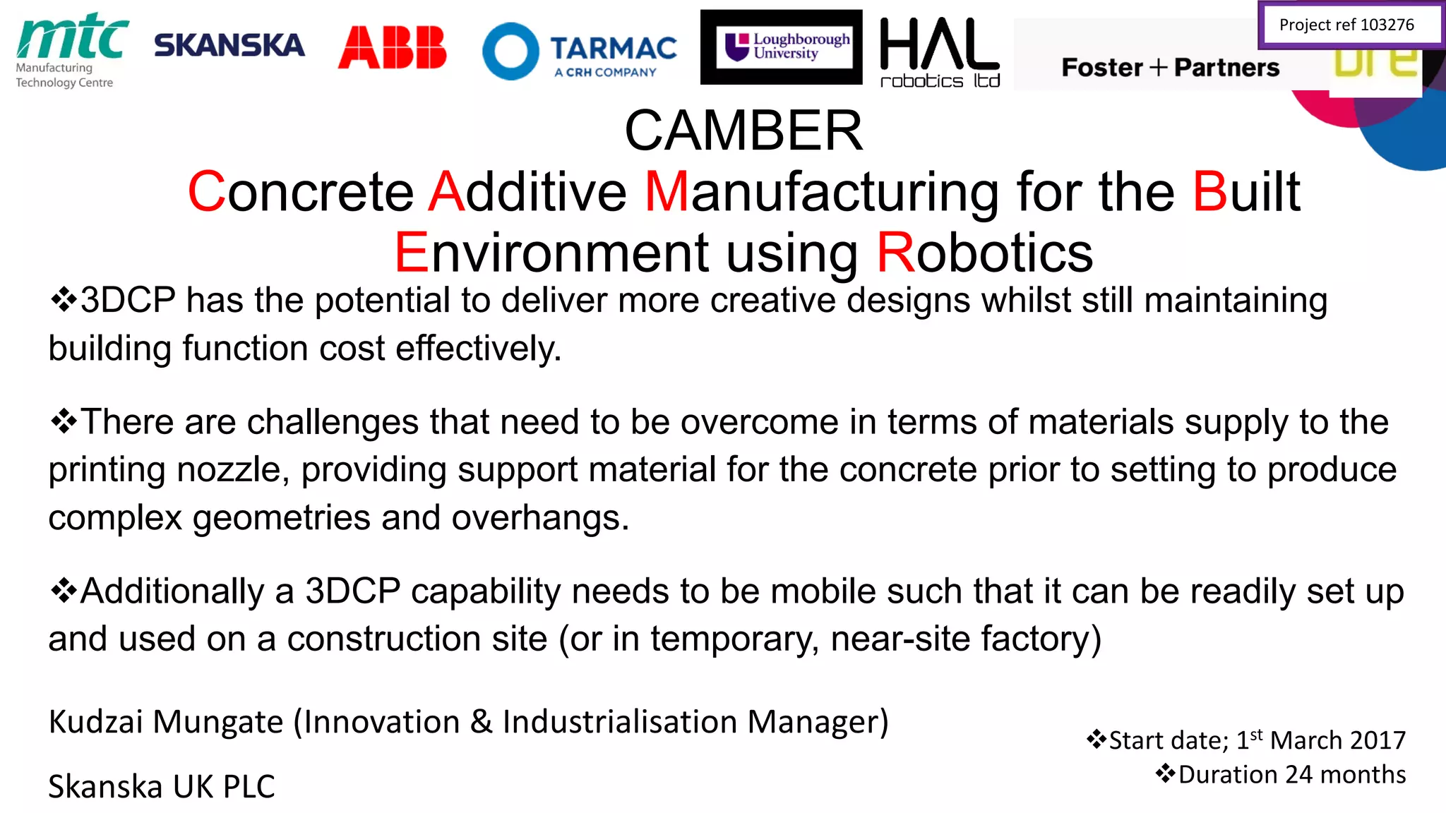 Large Scale Additive Manufacturing and Construction | PPT