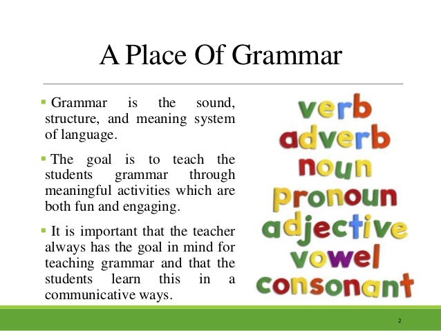 Learning Grammar