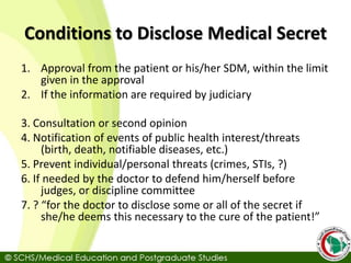 SCHS Topic 5: Privacy, Confidentiality and Medical Records | PPTX