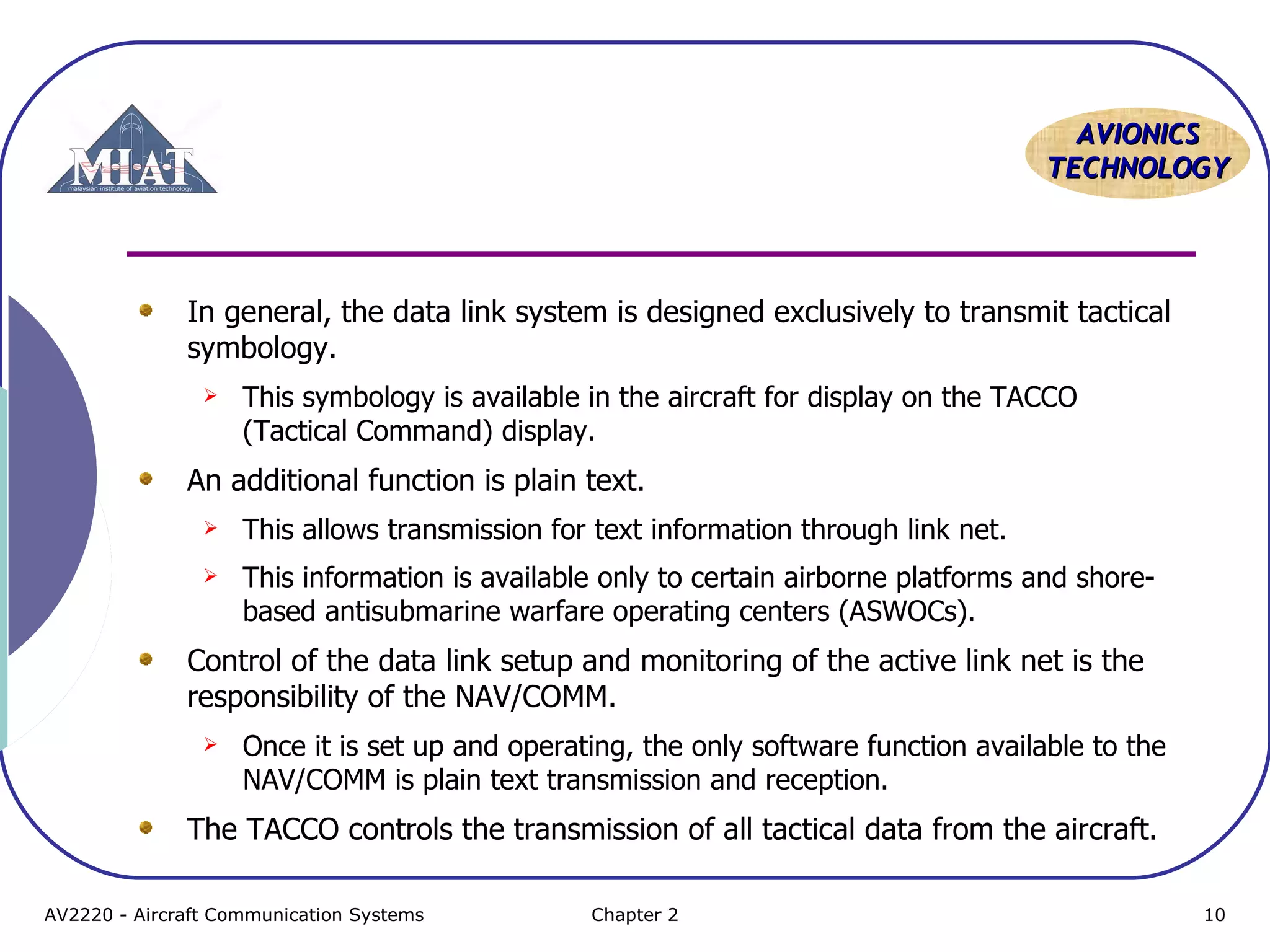 Aircraft Communication Topic 5 selcal and data link system | PDF