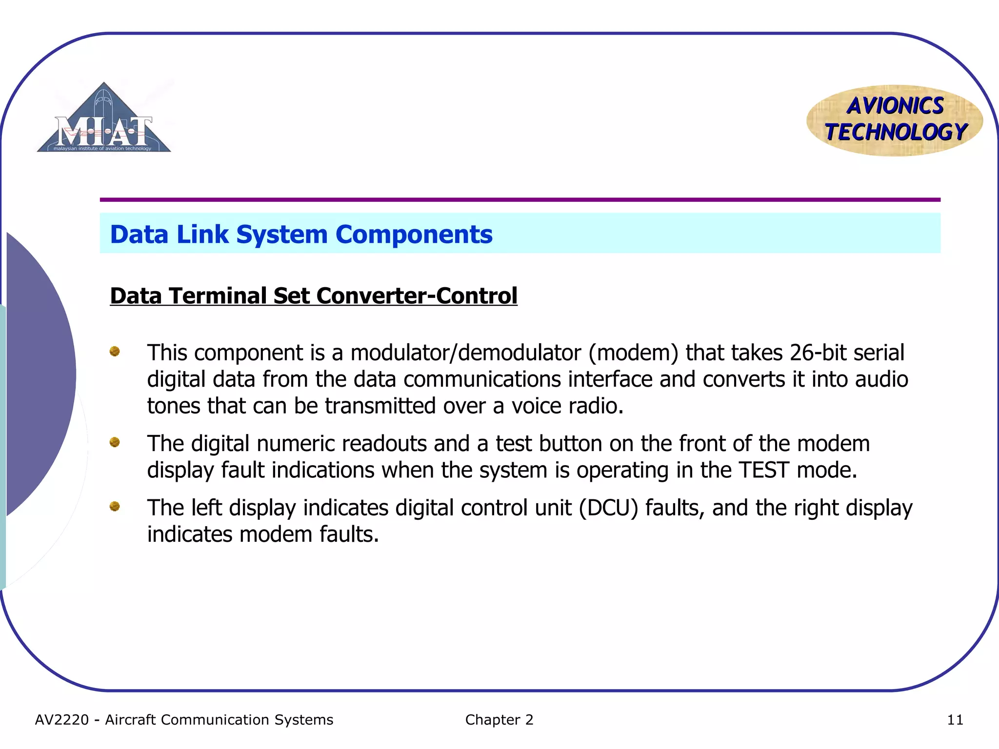 Aircraft Communication Topic 5 selcal and data link system | PDF