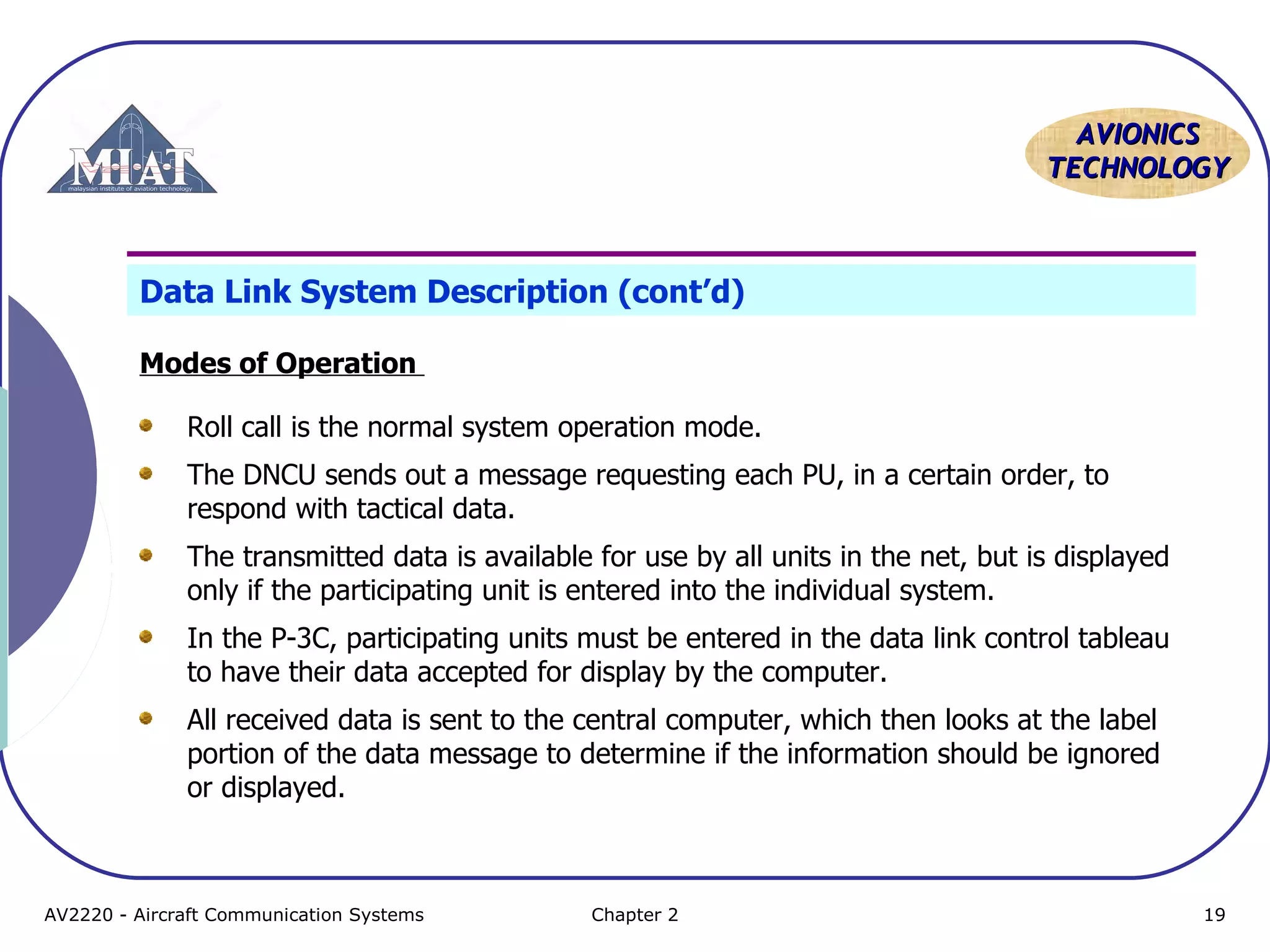 Aircraft Communication Topic 5 selcal and data link system | PDF
