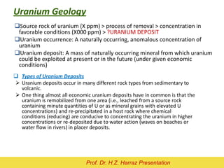 Uranium Ore Deposits | PDF