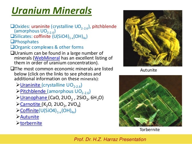 Uranium Ore Deposits