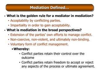 Topic 5, 6 , 7- Facilitation of Mediation.ppt