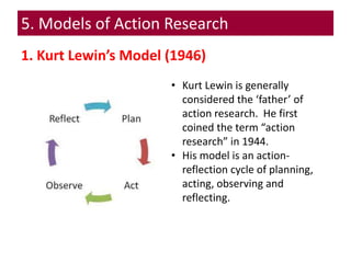 TSL3133 Topic 5 Action Research Concepts and Models | PPTX