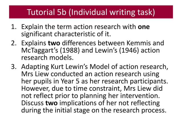 TSL3133 Topic 5 Action Research Concepts and Models | PPTX ...