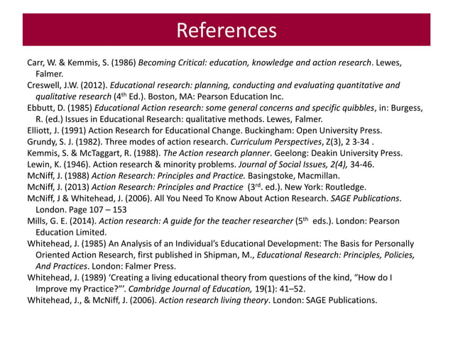 TSL3133 Topic 5 Action Research Concepts and Models | PPTX ...