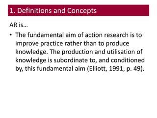 TSL3133 Topic 5 Action Research Concepts and Models | PPTX