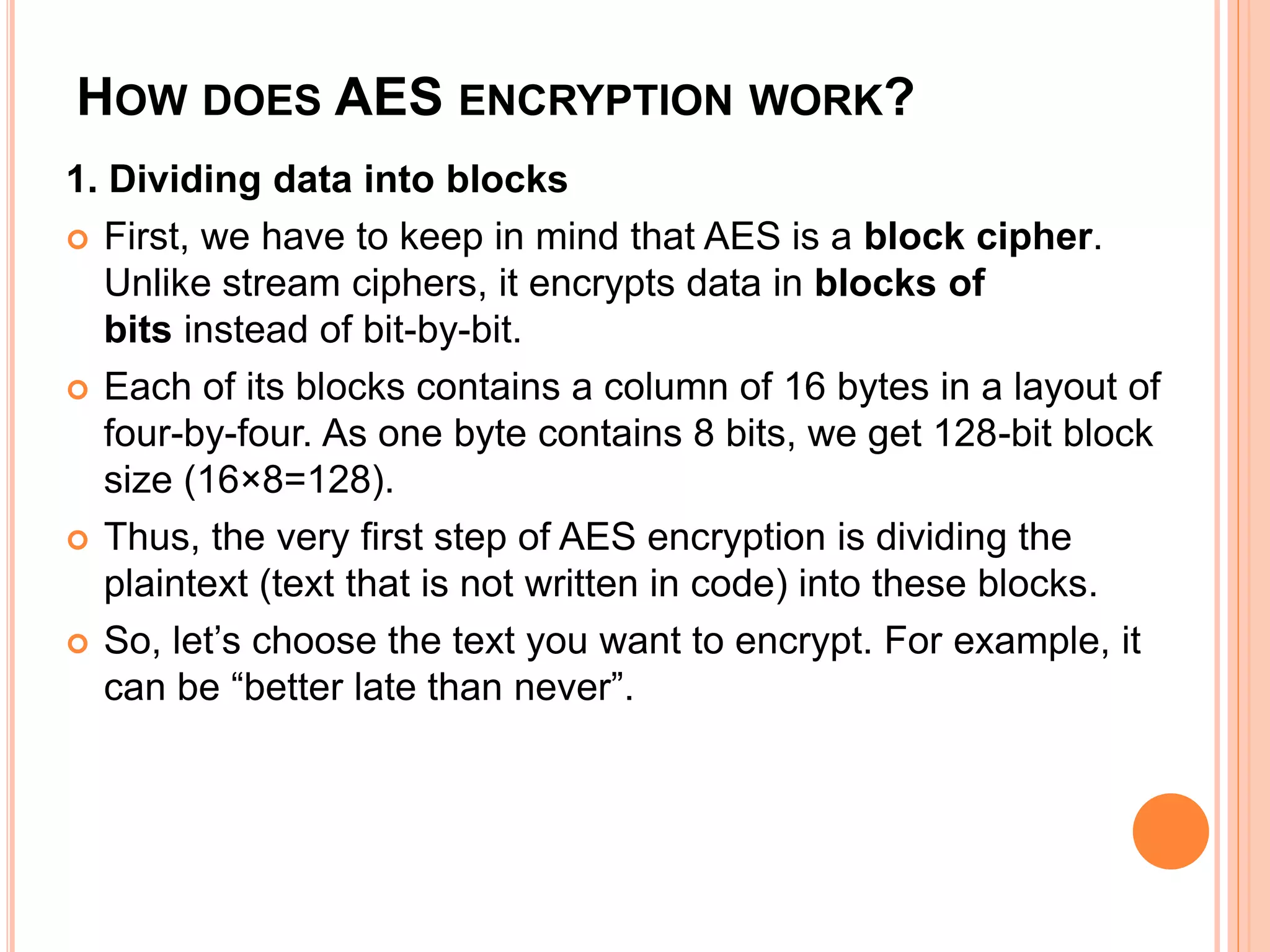 Topic5 Advanced Encryption Standard Aes Pptx Information And
