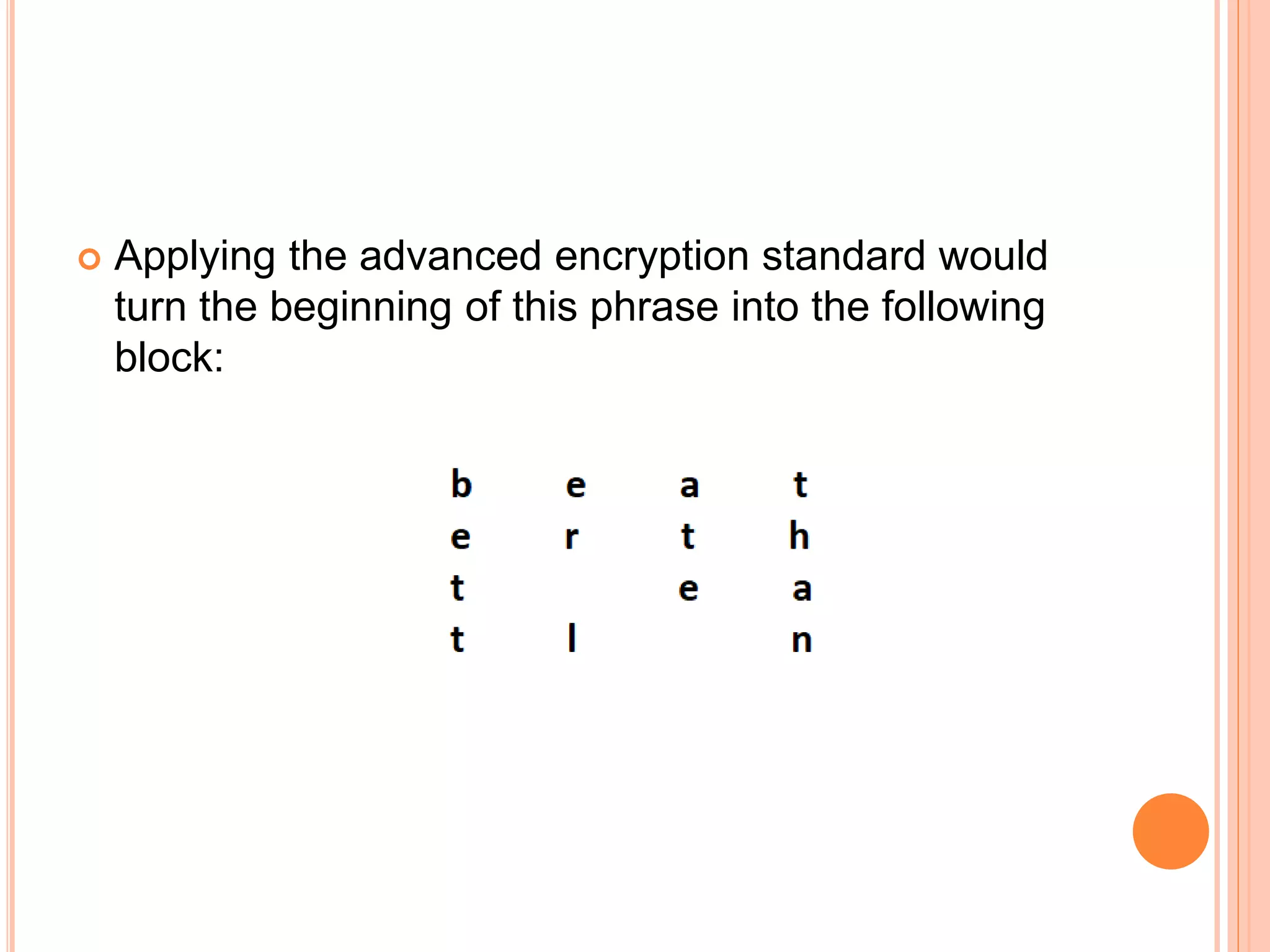 Topic5 Advanced Encryption Standard Aes Pptx Information And