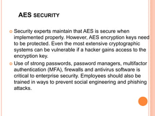 Topic5 advanced encryption standard (aes) | PPTX | Information and ...