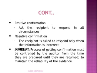 Topic 5 audit evidence and auditing procedure | PPT