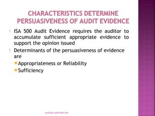 Topic 5 audit evidence and auditing procedure | PPT