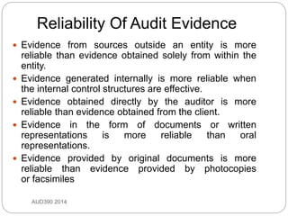 Topic 5 audit evidence and auditing procedure (2) | PPTX
