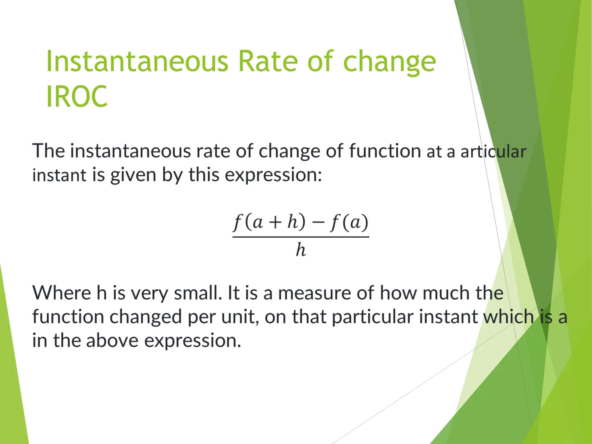 Topic 5 Average and inst rate of change.ppt