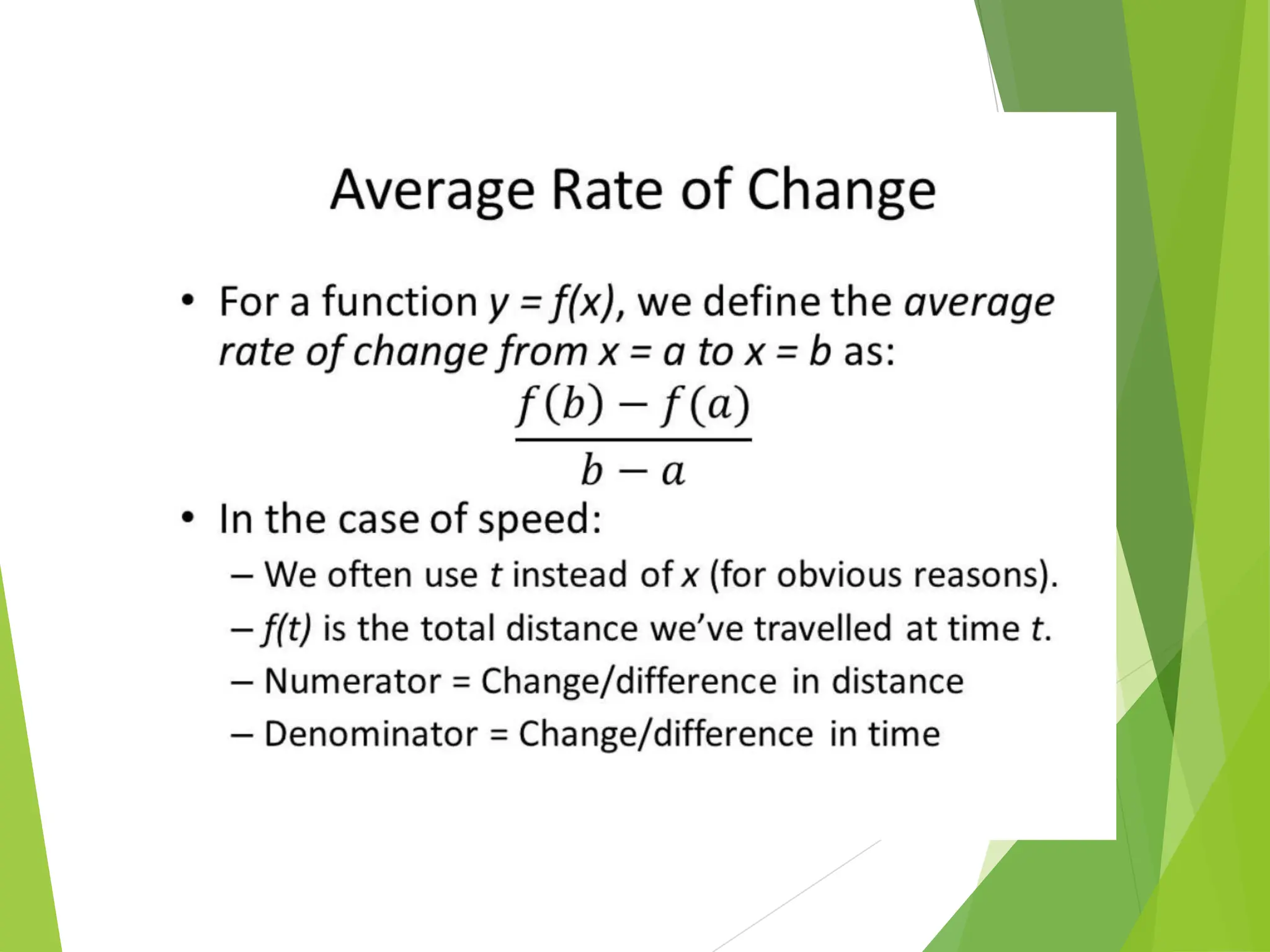Topic 5 Average and inst rate of change.ppt