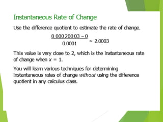 Topic 5 Average and inst rate of change.ppt
