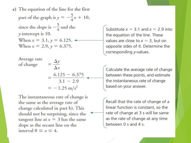 Topic 5 Average and inst rate of change.ppt | Physics | Science