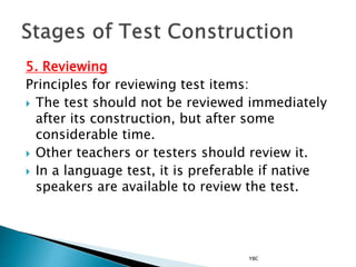 Designing Classroom Language Tests | PPTX