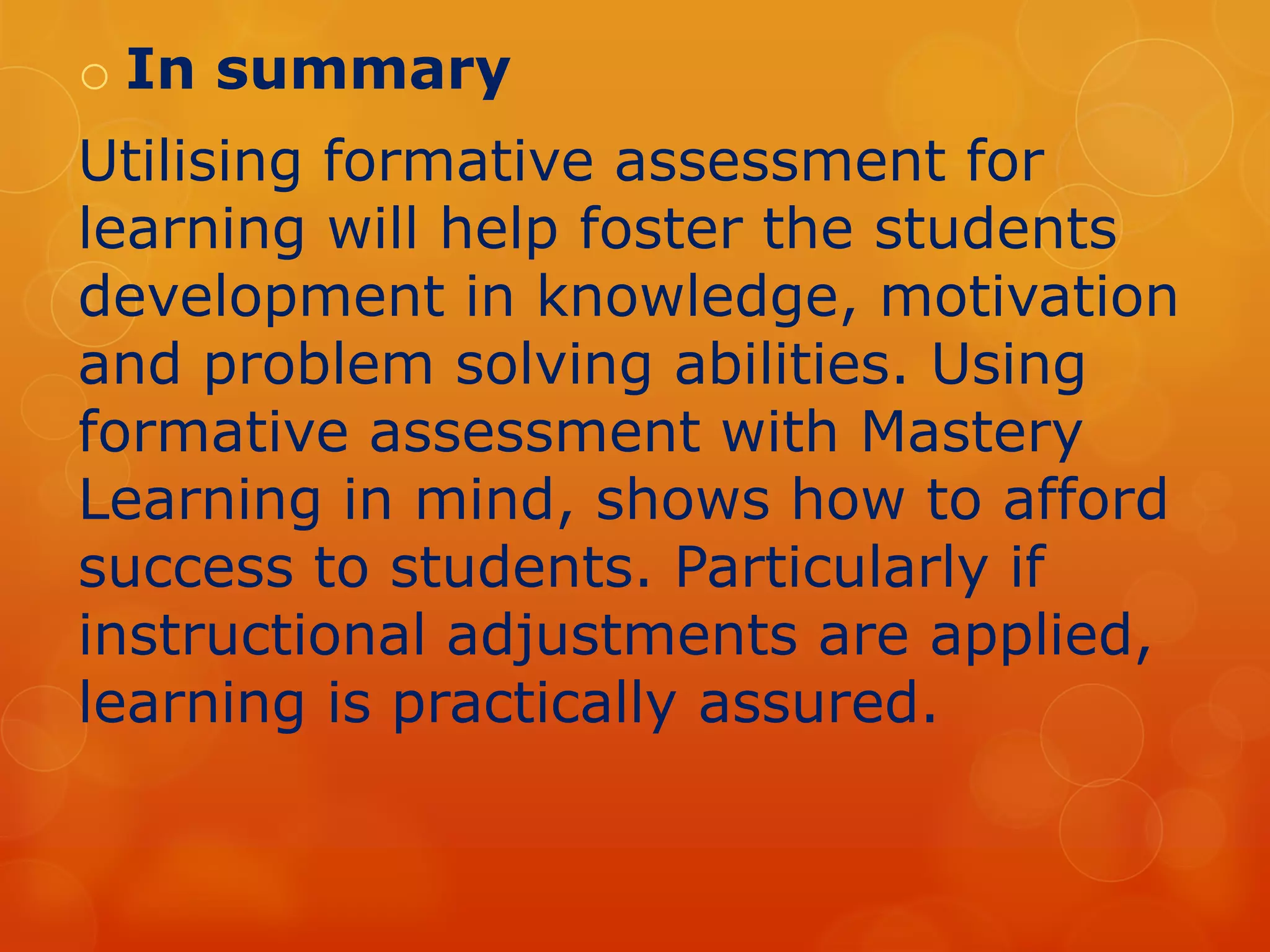 Topic 5 formative assessment | PPTX