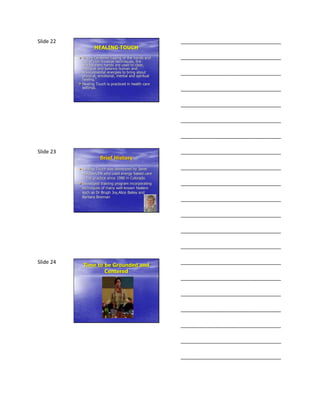 Topic 5 handout a healing touch | DOCX