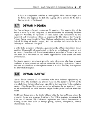 Topic 5 main provisions in the constitution | PDF