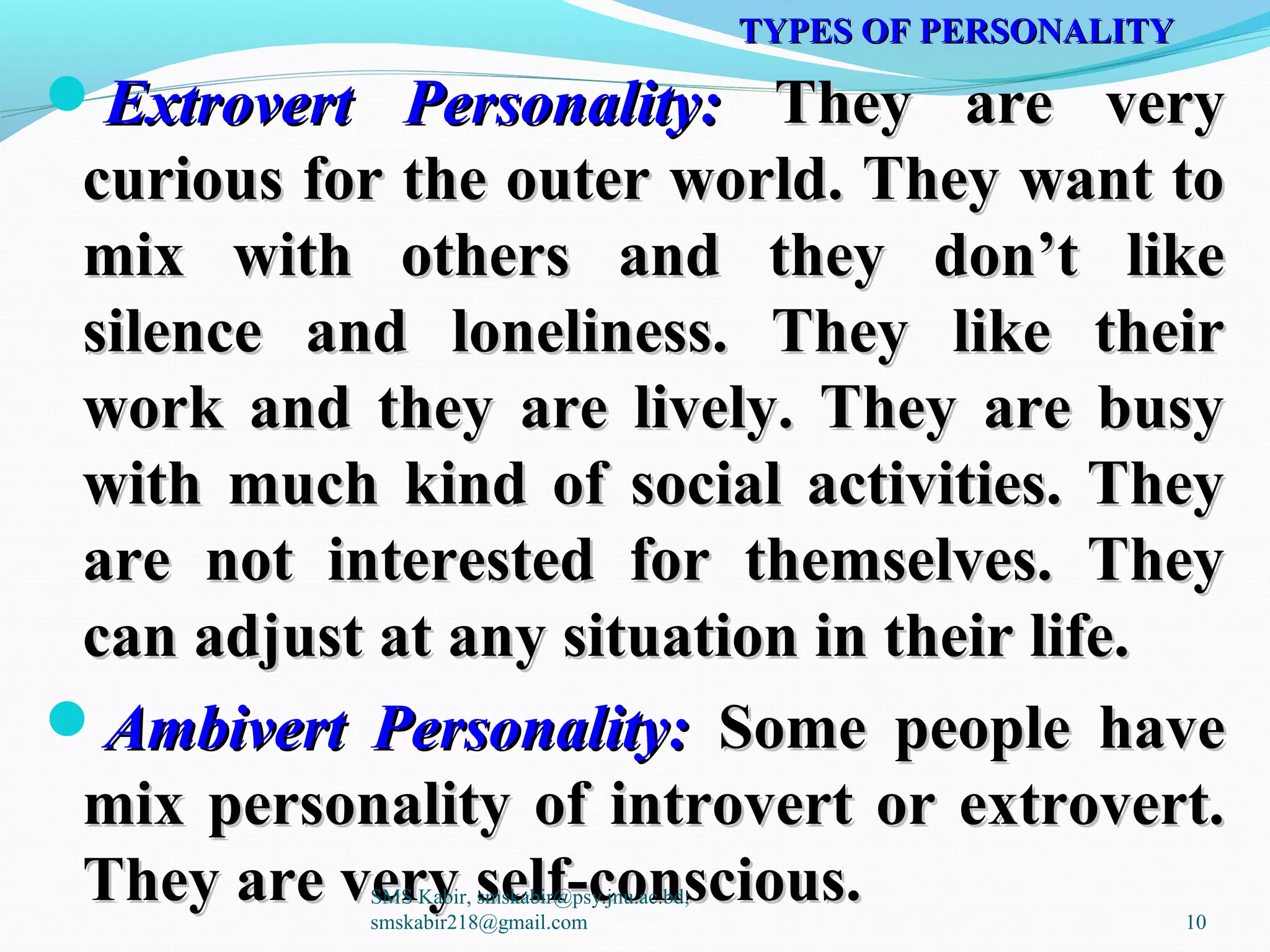 Personality and Job Behavior | PPT