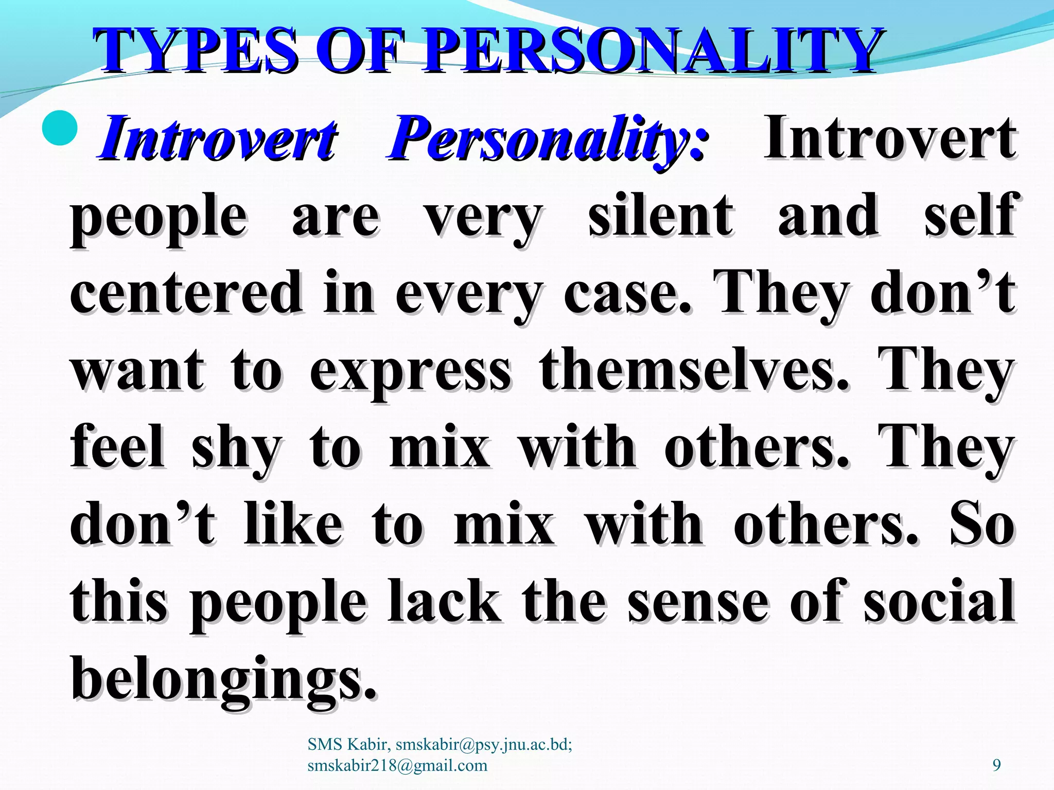 Personality and Job Behavior | PPT