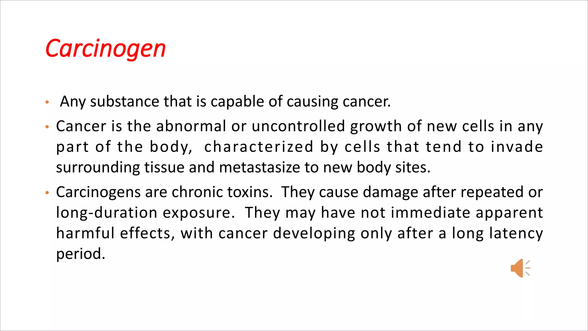 Topic 5 physical and chemical carcinogens | PDF