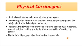 Topic 5 physical and chemical carcinogens | PDF