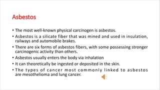 Topic 5 physical and chemical carcinogens | PDF