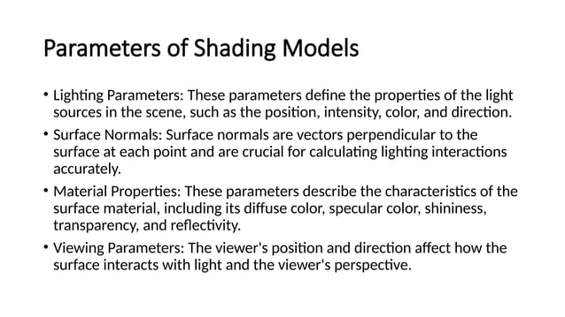 Topic5_Shading Models in computer graphics .pptx